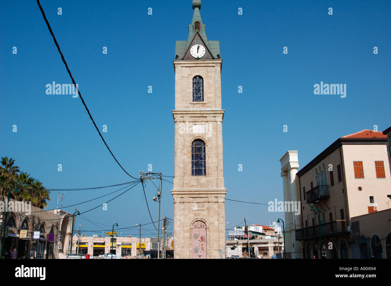 The Old clock tower in Jaffa, Israel Stock Photo - Alamy