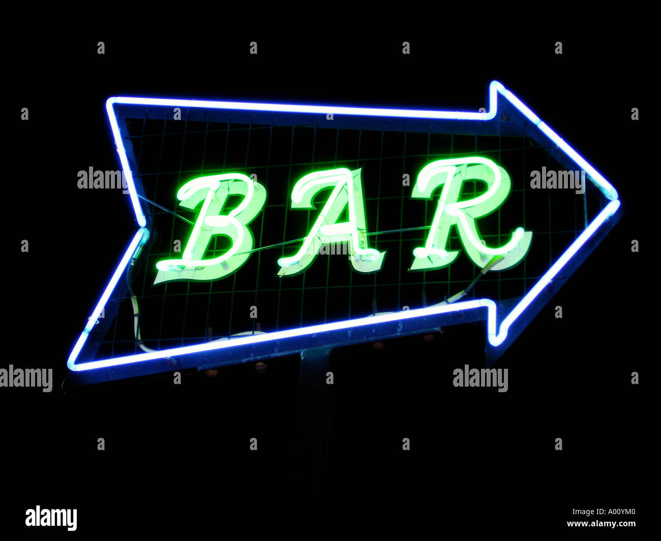 Neon bar sign Stock Photo - Alamy