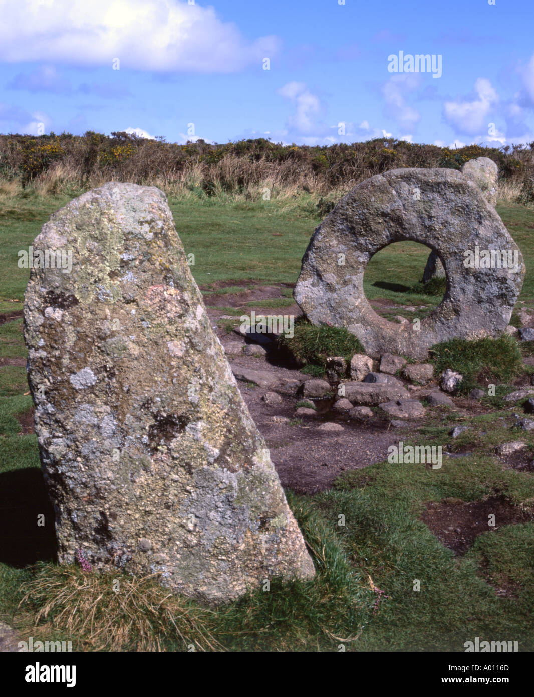 Men an tol Cornwall UK Stock Photo - Alamy