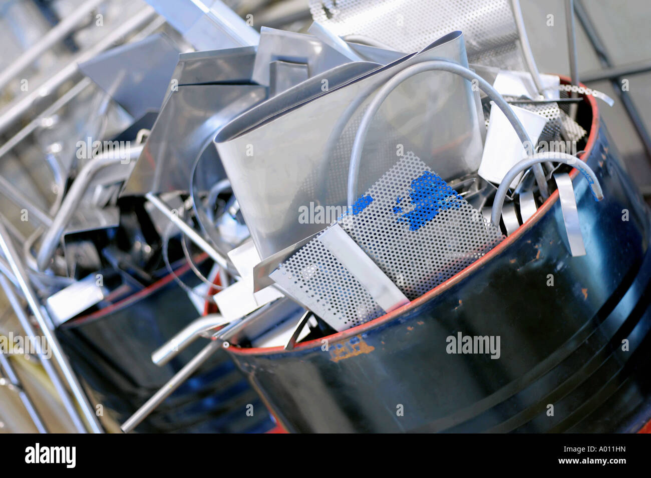Metal scrap collected for recycling Stock Photo - Alamy