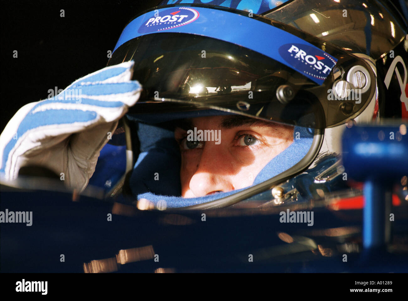 Jean Alesi in his Prost Formula1 car Stock Photo - Alamy