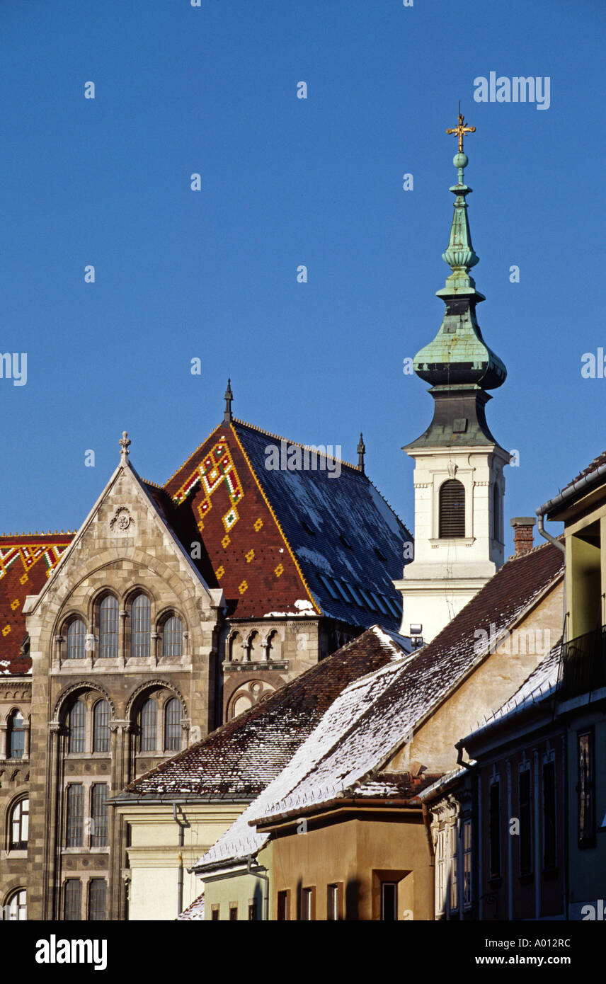 The NATIONAL ARCHIVES with its MAJOLICA TILED ROOF in the BUDAPEST S ...