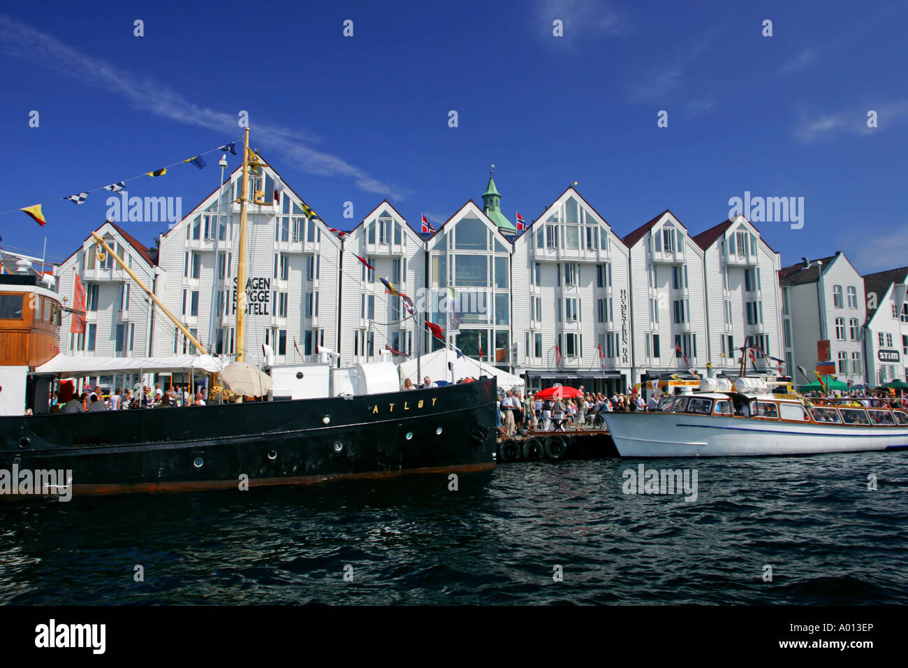 Stavanger port during steam boat gathering Stock Photo - Alamy