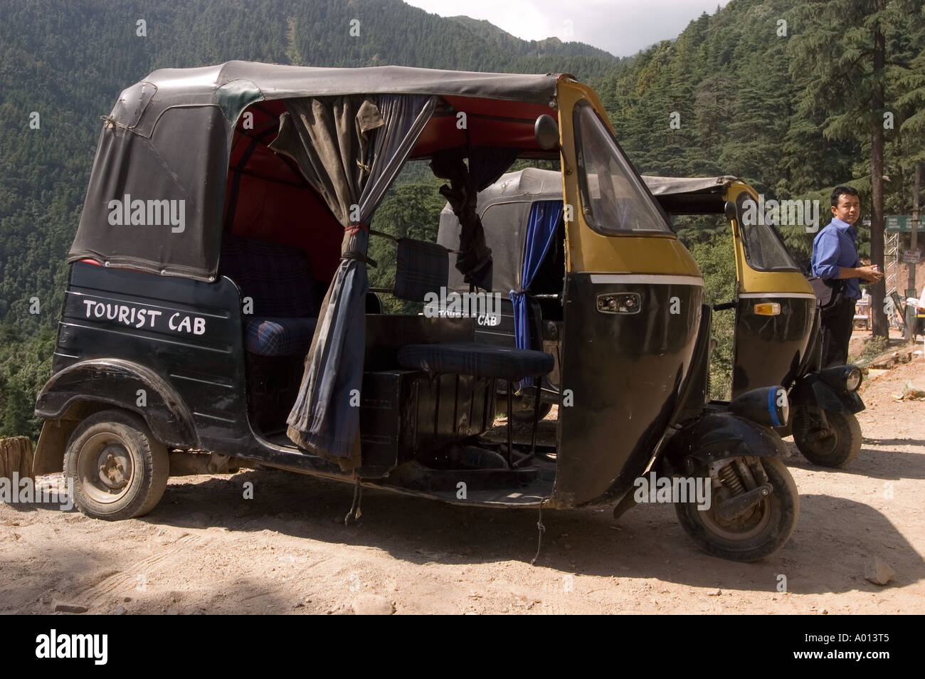 Classical Indian motor rickshaw Dharamsala Himachal Pradesh India Stock ...