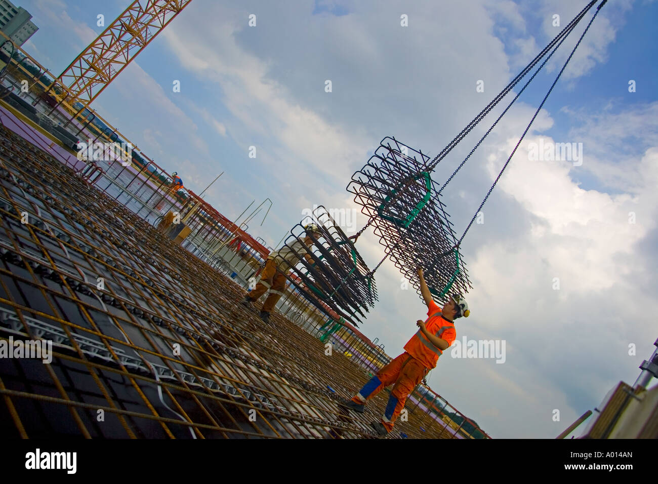 Rebars, steel reinforcing rods Stock Photo - Alamy