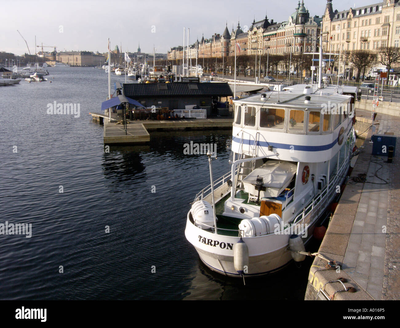 Stockholm strandvagen quay hi-res stock photography and images - Alamy