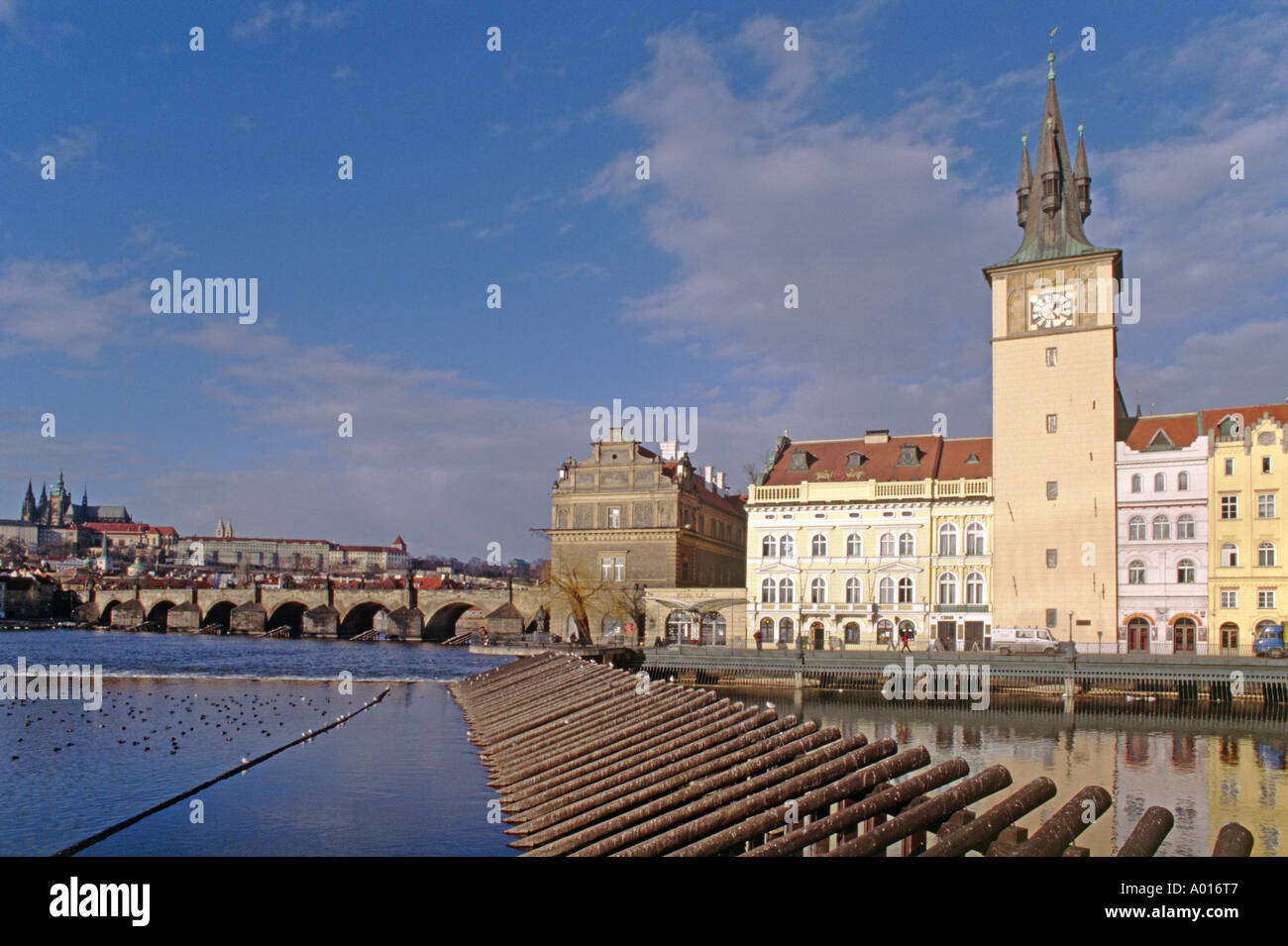 OLD TOWN PRAGUE the VLATVA RIVER CZECH REPUBLIC Stock Photo - Alamy