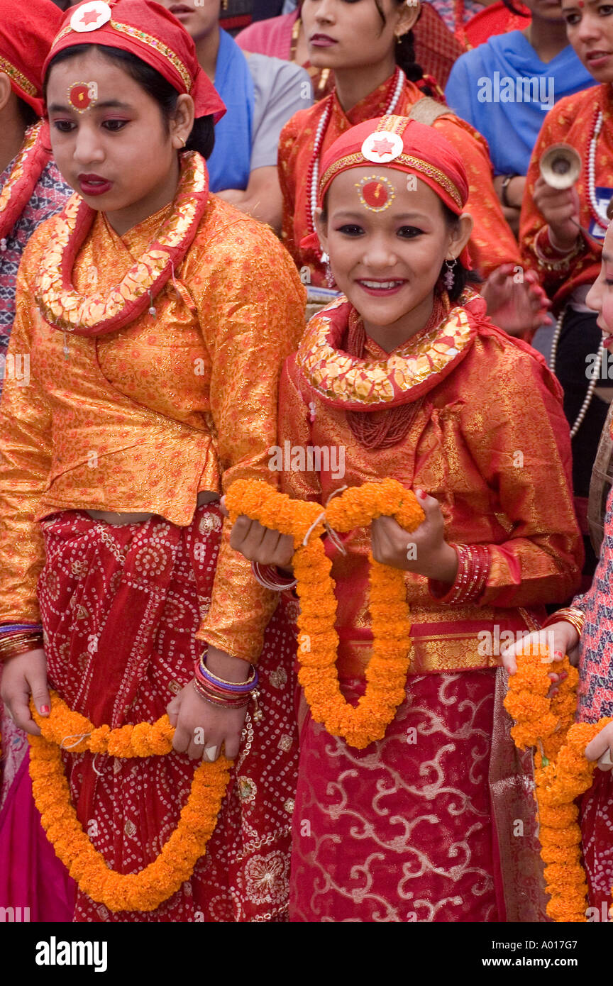 Portrait traditional tribal dress nepali hi-res stock photography and ...