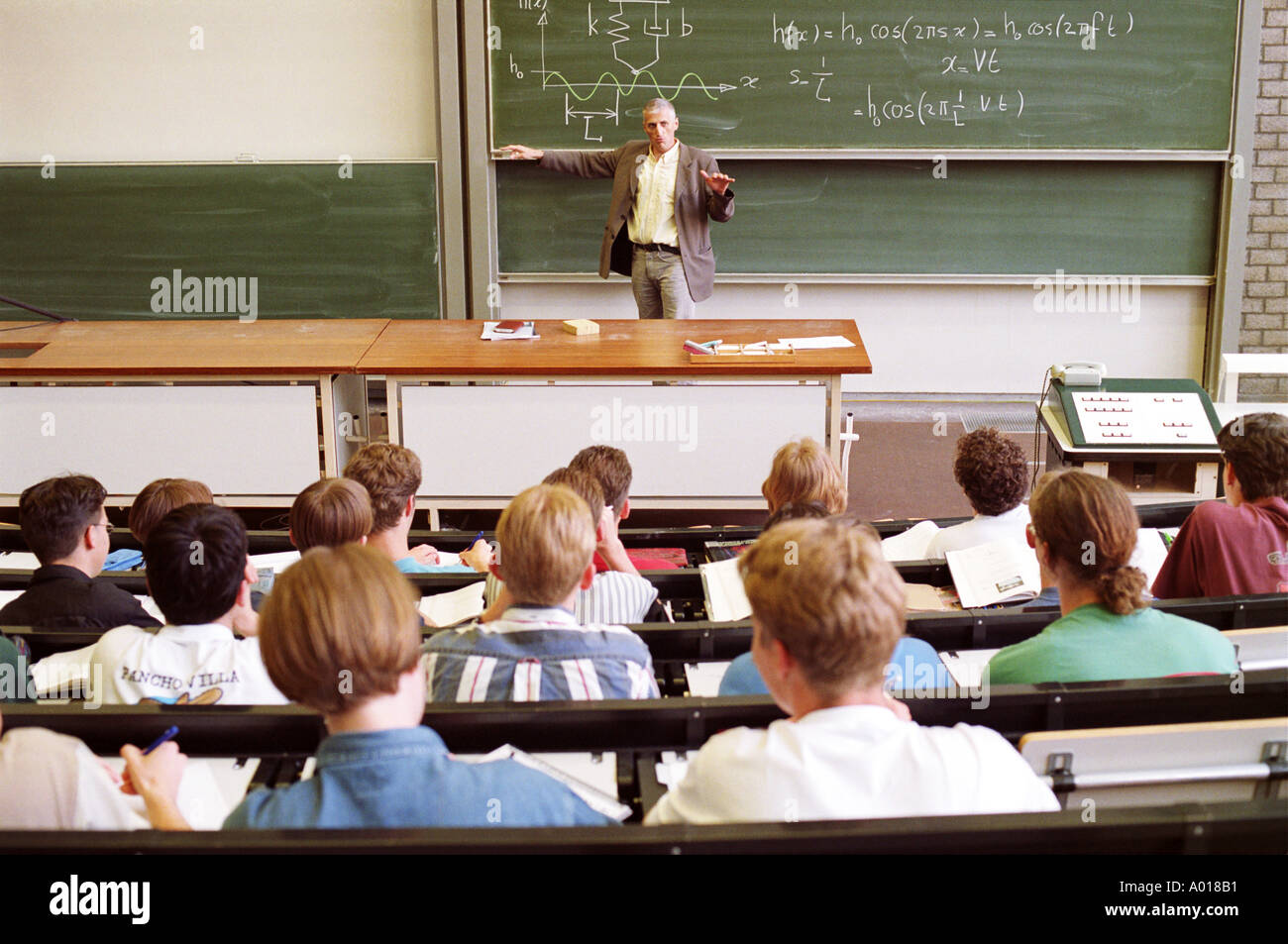 college class with teacher Stock Photo - Alamy