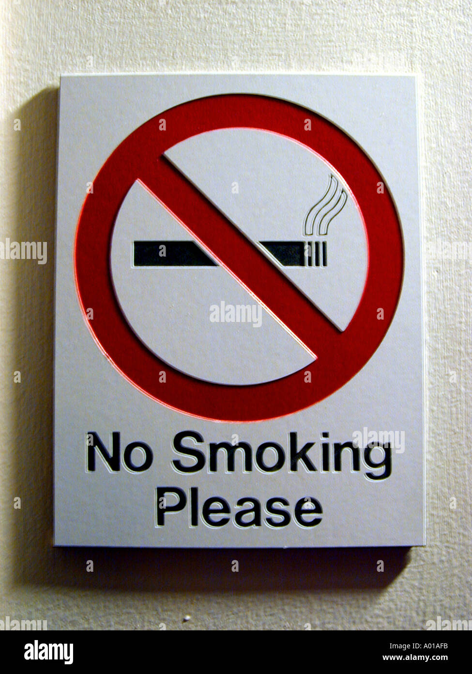 No smoking sign at a hospital in Wenatchee Washington Stock Photo - Alamy
