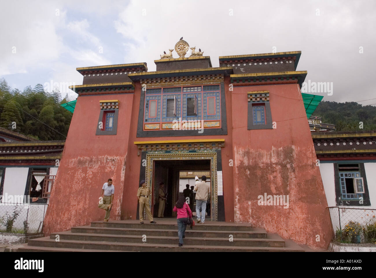 Entrance to Rumtek Monastery Gangtok Sikkim India Stock Photo - Alamy