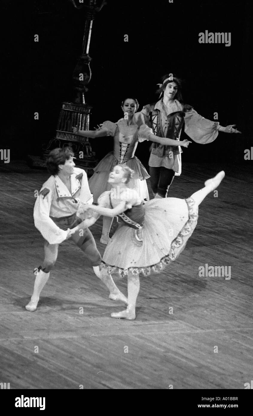 Vladimir Kim and Margarita Kullik on the stage of Mariinsky theatre ...