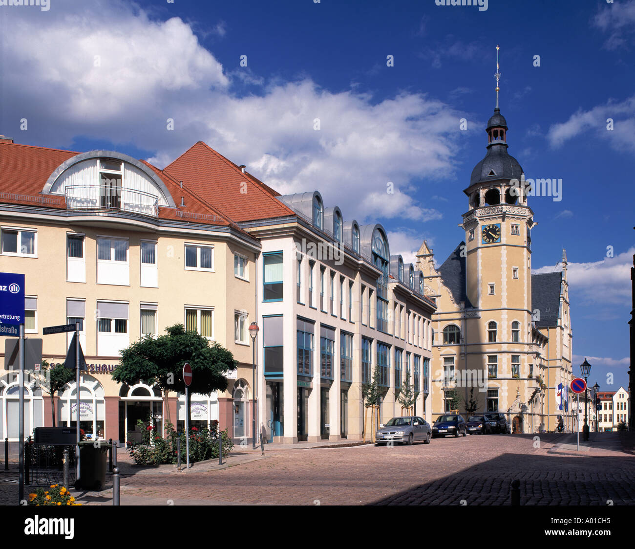 Neorenaissance, Rathaus in Koethen (Anhalt), Sachsen-Anhalt Stock Photo ...