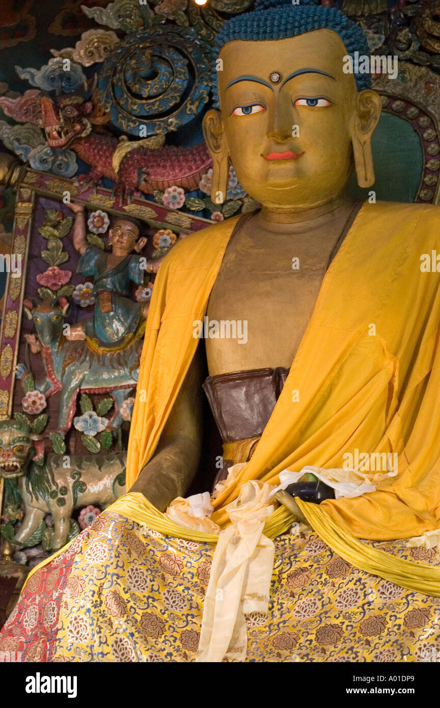 Buddha Shakyamuni statue in Samten Choling Buddhist Ghoom Monastery ...