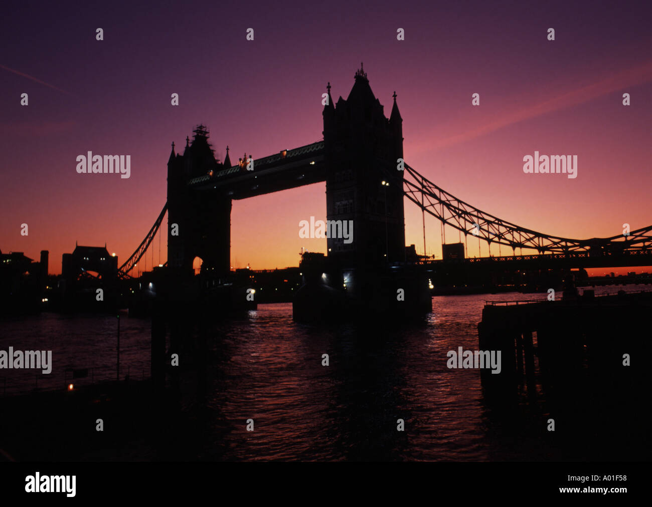 Famous Tower Bridge over the river Thames London England Stock Photo ...