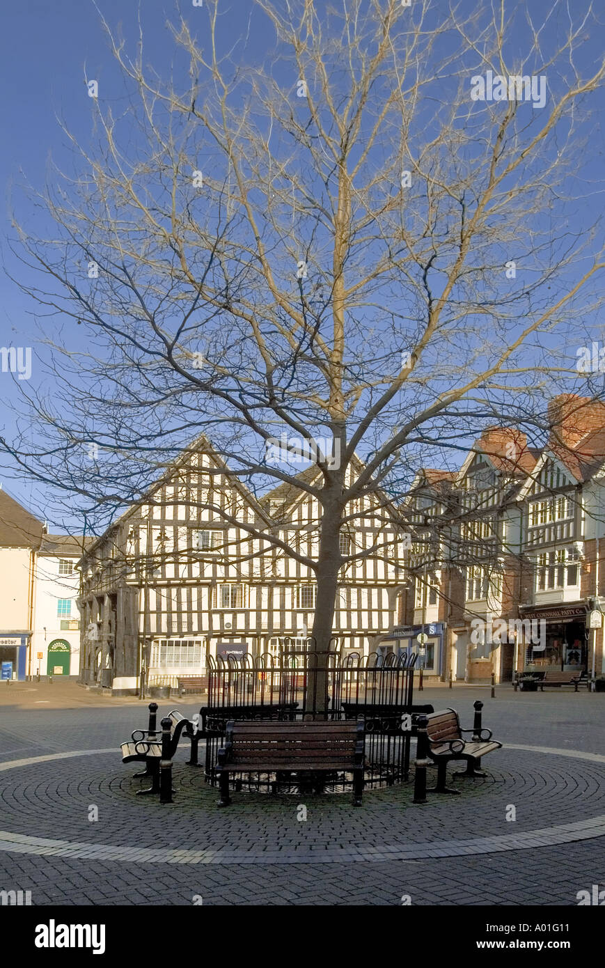 Evesham market square worcestershire england hi-res stock photography ...