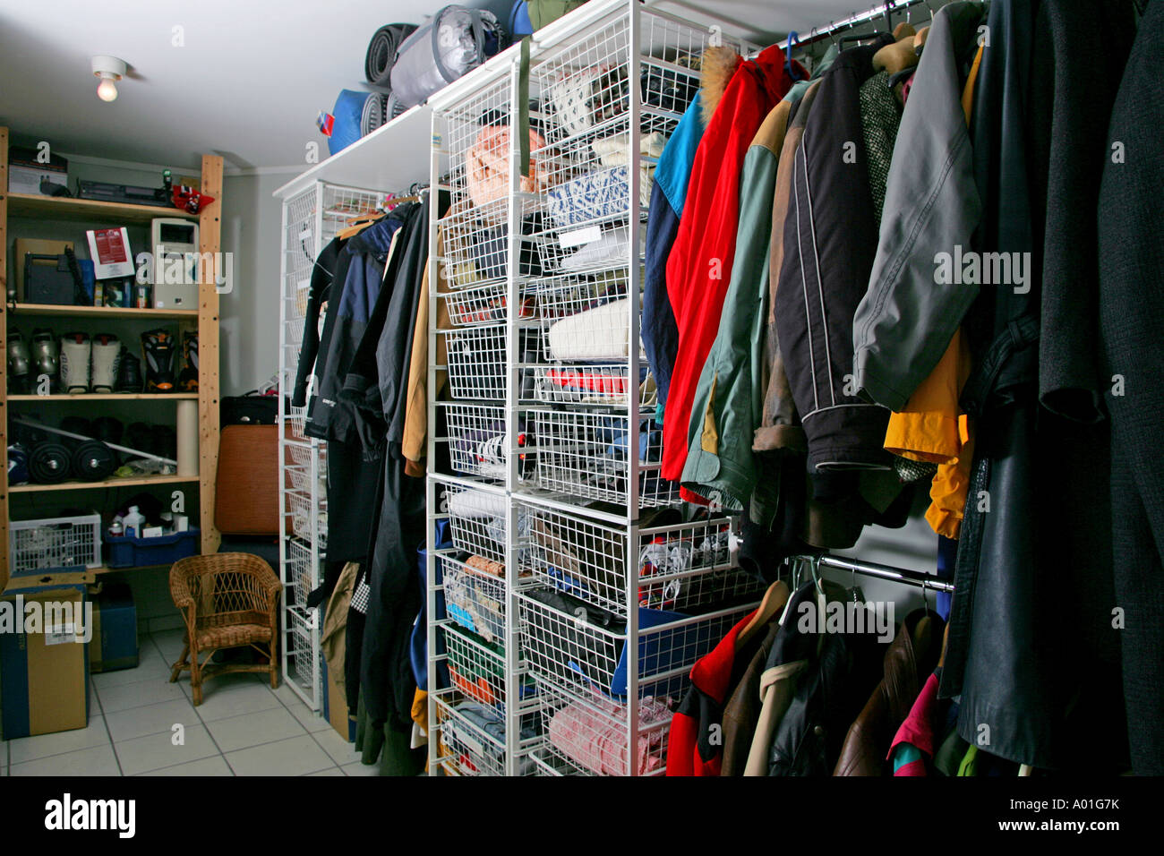 Storage room in a house Stock Photo - Alamy