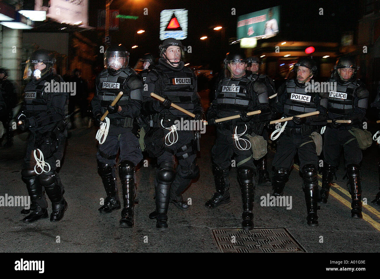 Riot equipped police, Boston, Massachusetts Stock Photo - Alamy