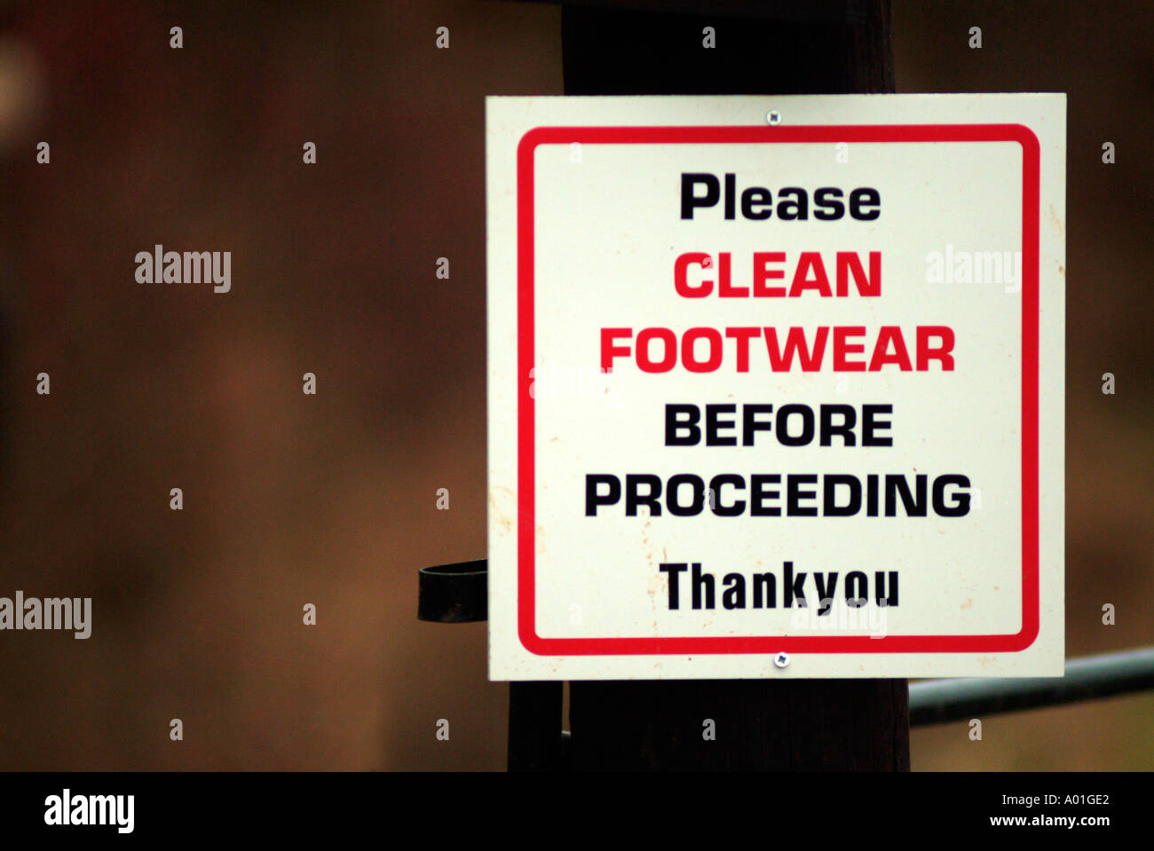Shoe cleaning sign Stock Photo - Alamy