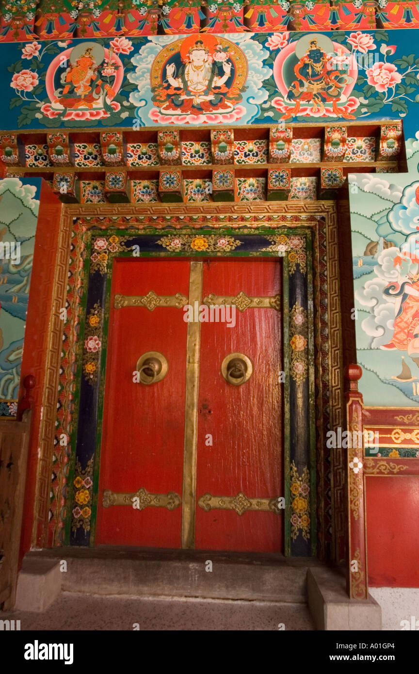 Entrance to TsukLaKhang buddhist Royal Monastery Gangtok Sikkim Stock ...