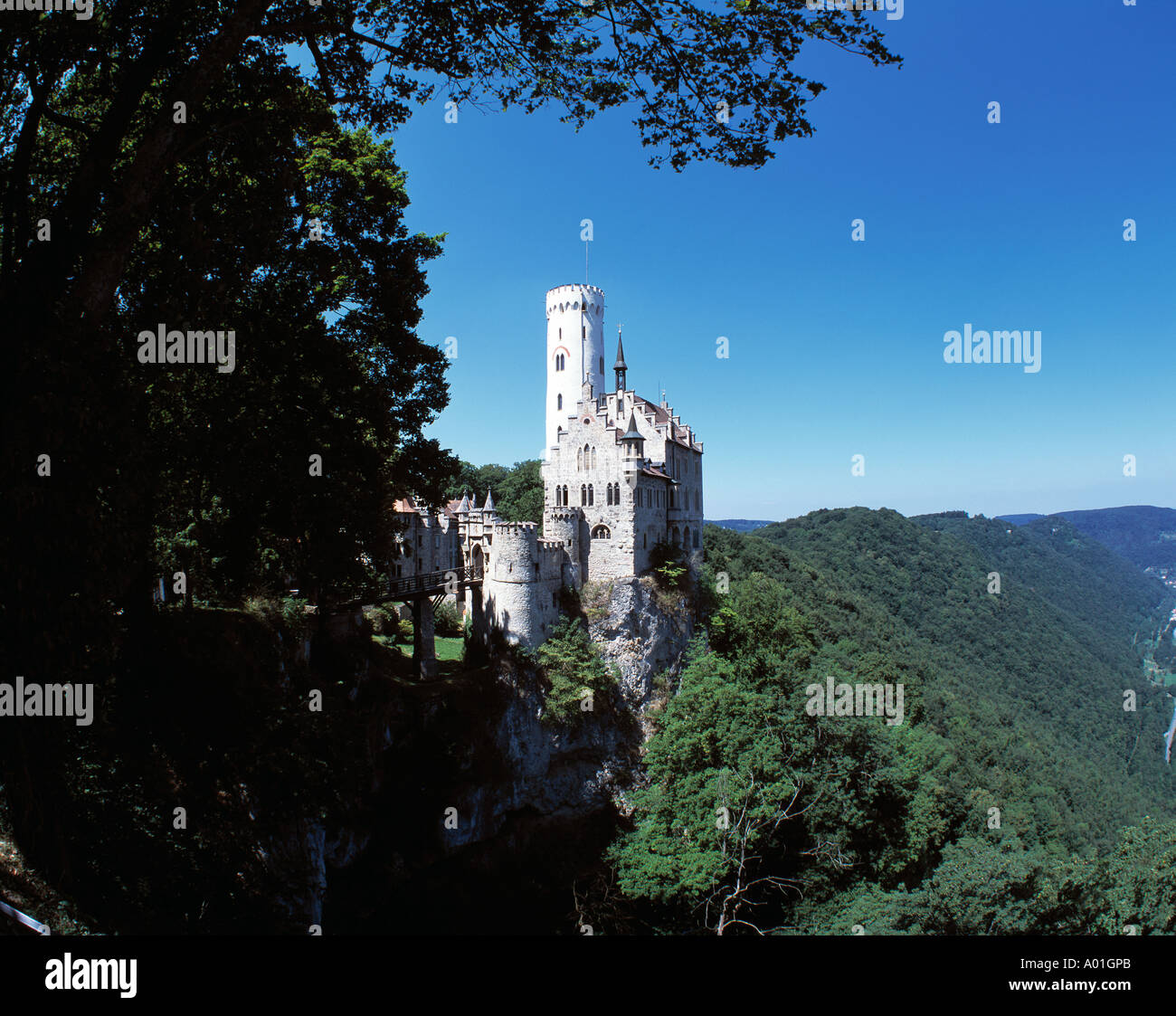 Schloss Lichtenstein, Romantik, Felslandschaft, Waldlandschaft ...