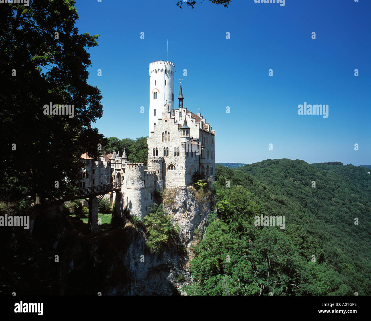 Schloss Lichtenstein, Romantik, Felslandschaft, Waldlandschaft ...
