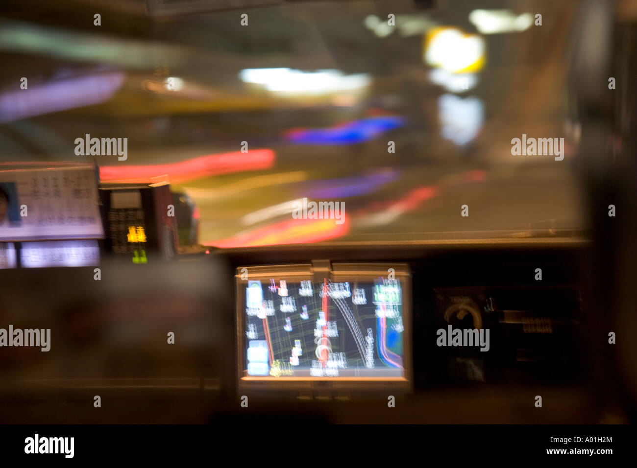cab ride in Tokyo Japan Stock Photo - Alamy
