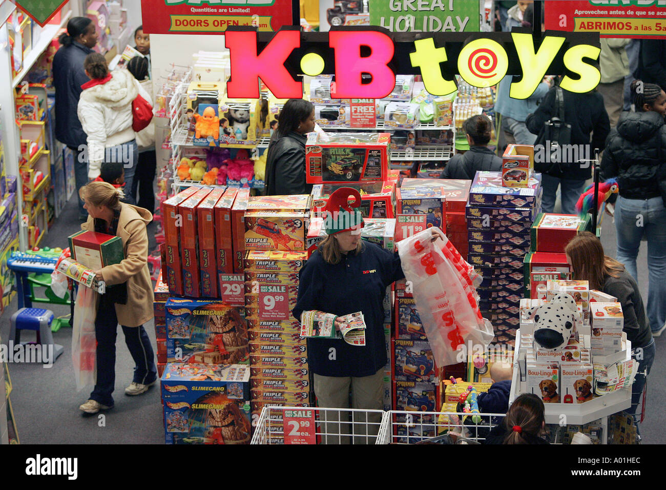 People Christmas shopping in a toy store Stock Photo - Alamy