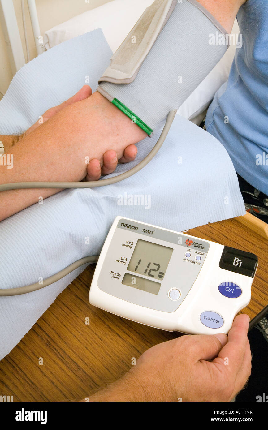 Blood pressure measuring machine Stock Photo - Alamy