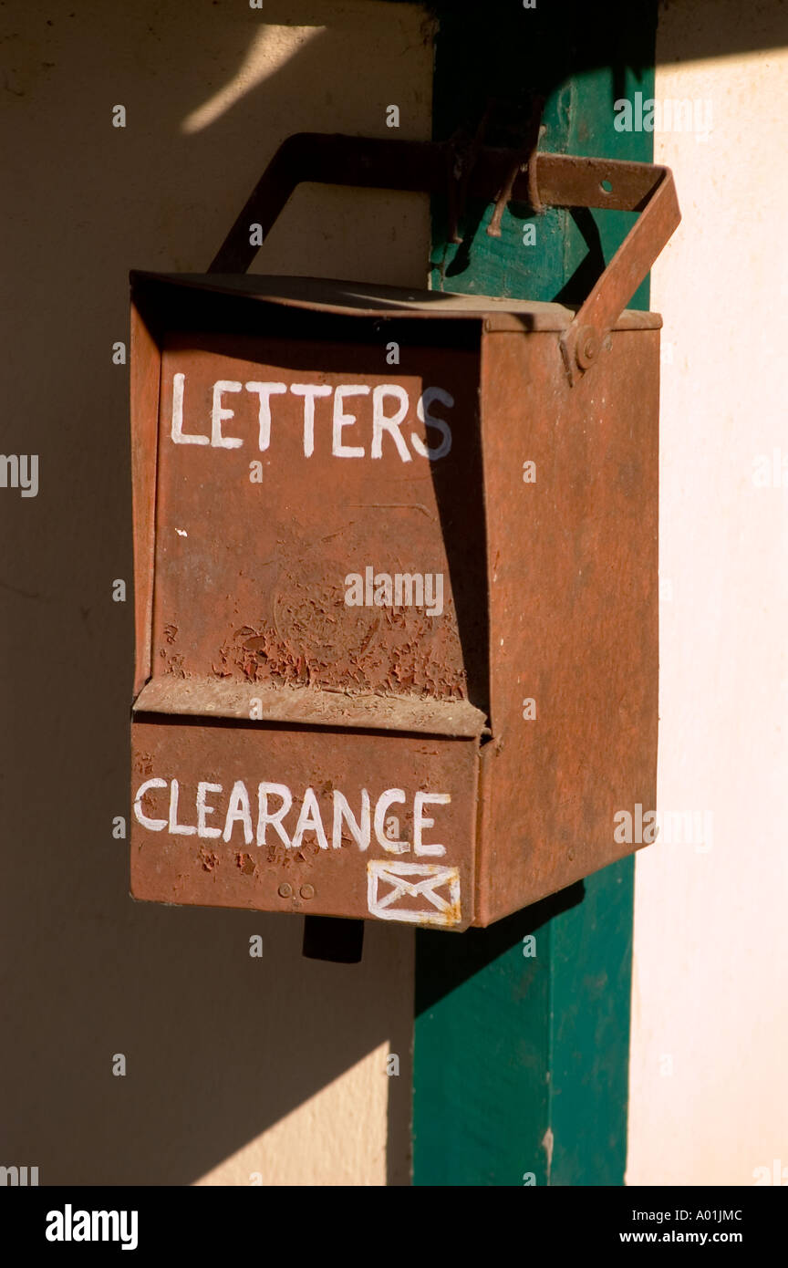 Red Indian Post letter box in Kalimpong West Bengal India Stock Photo ...