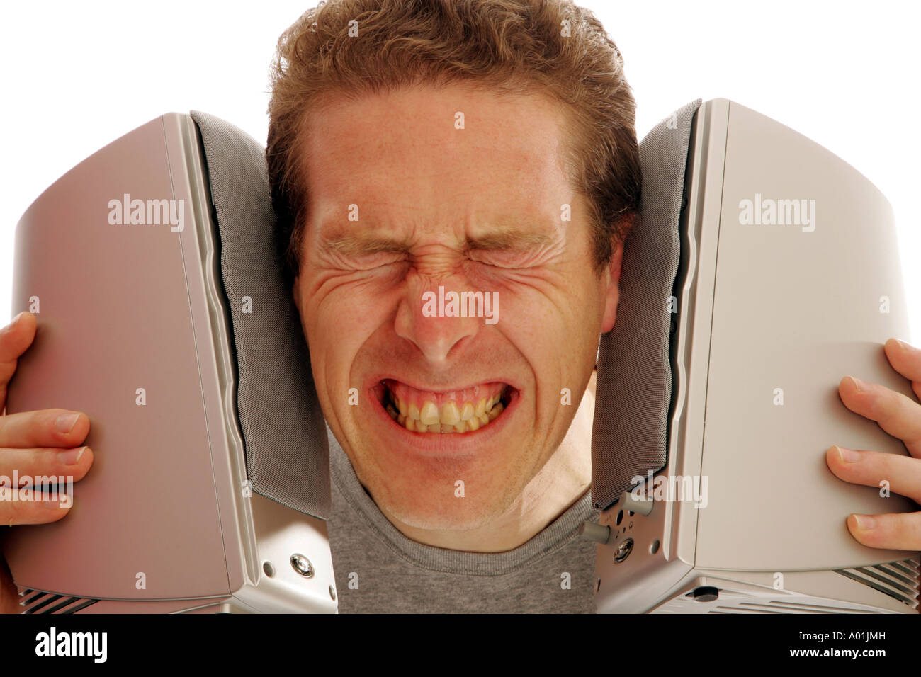 Man listening to cd hi-res stock photography and images - Alamy