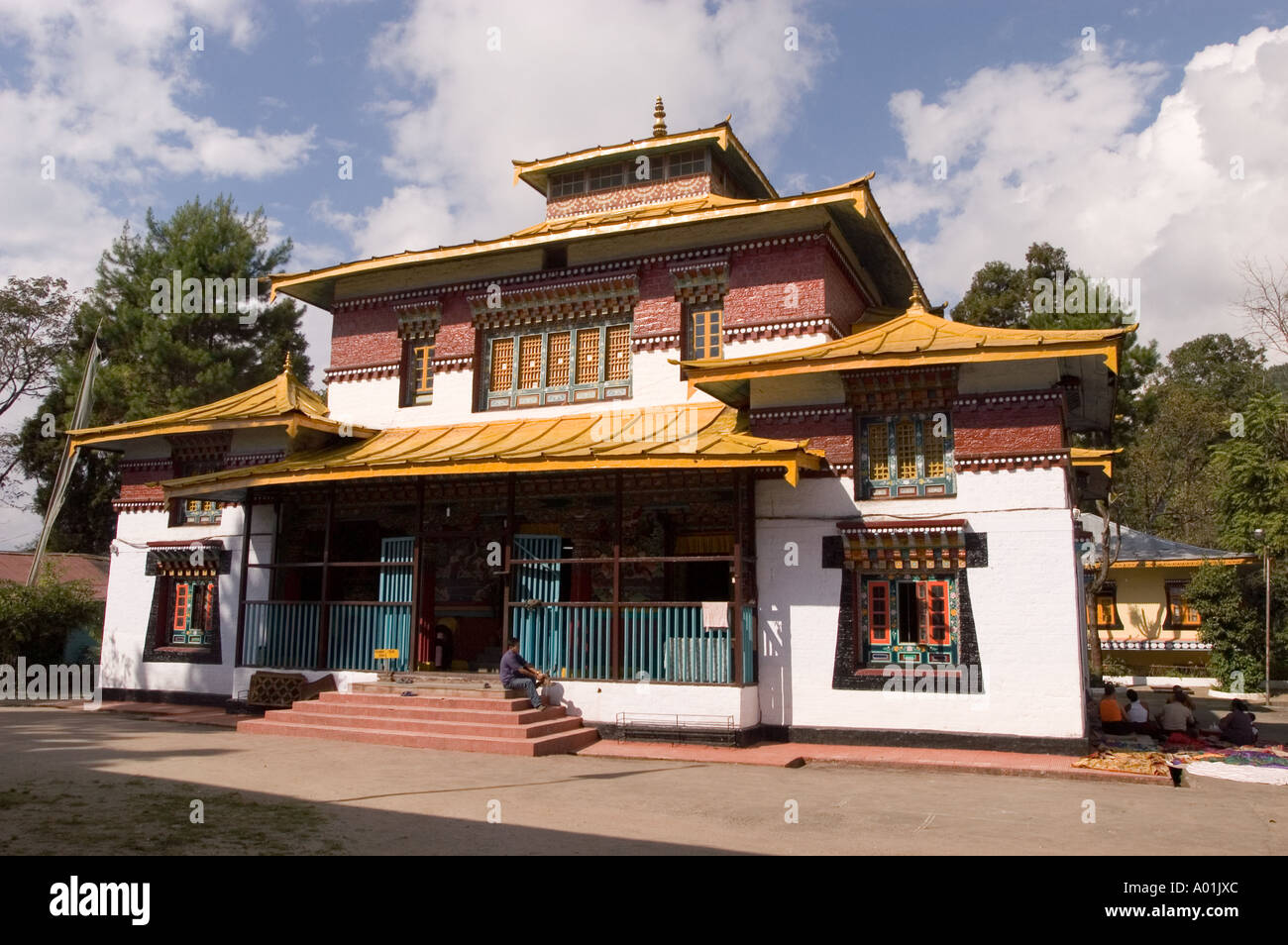 Enchey monastery nyingmapa school Gangtok Sikkim India Stock Photo - Alamy