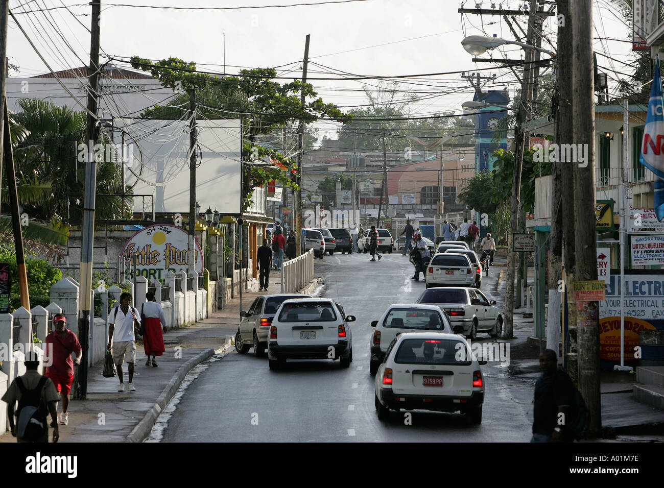 Street scene jamaica hi-res stock photography and images - Alamy