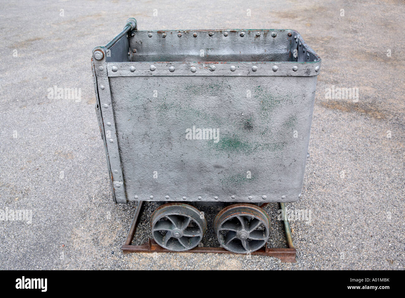 Mining skip on wheels displayed on top of the Line of Lode Broken Hill ...