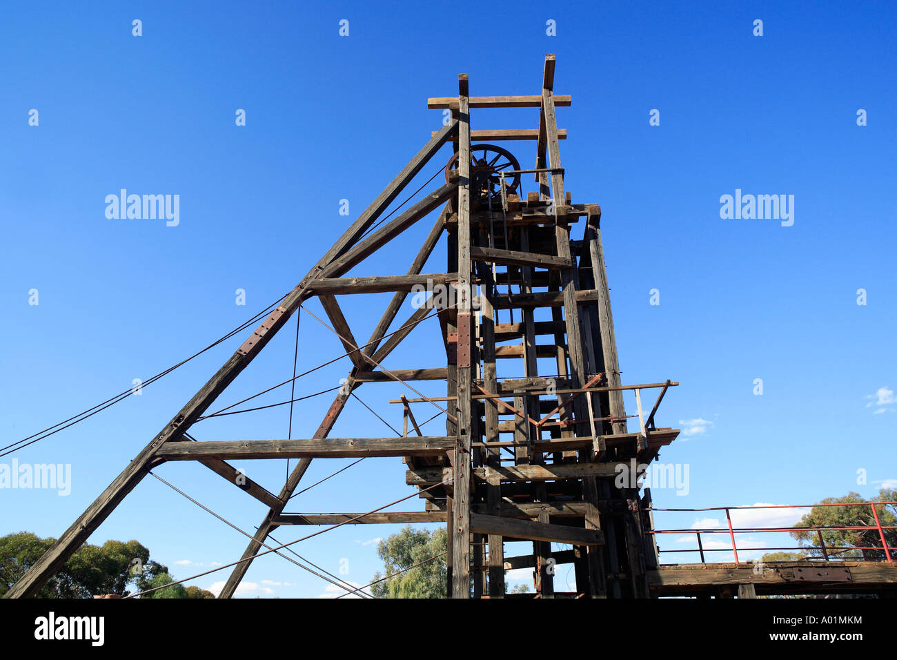 Kintore mine shaft headframe elevation living museum Kintore Reserve ...