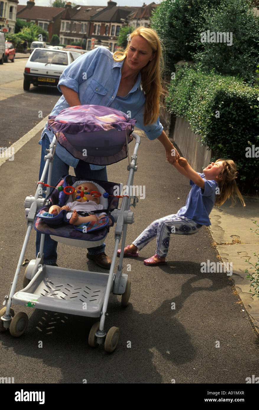 Stressed mother children hi-res stock photography and images - Alamy