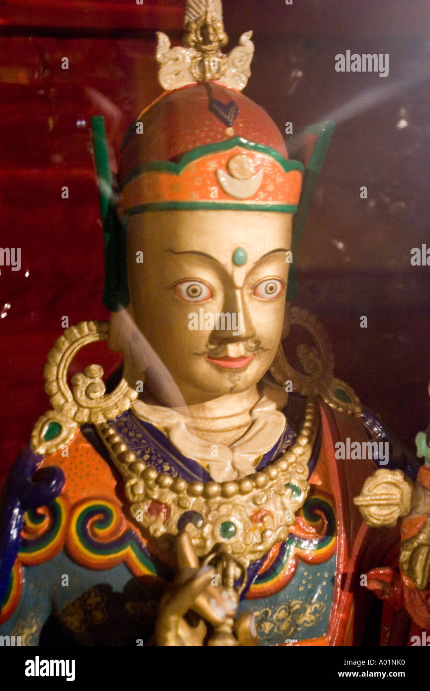 Guru Rinpoche or Padmasambhava statue in Sankar monastery Leh Ladakh ...