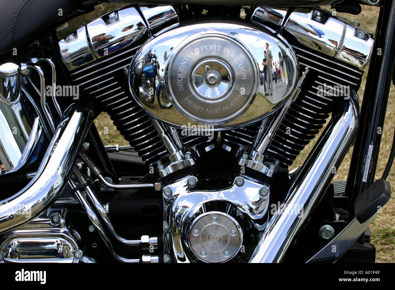 The famous Harley Davidson Motor Cycle Engine Stock Photo - Alamy