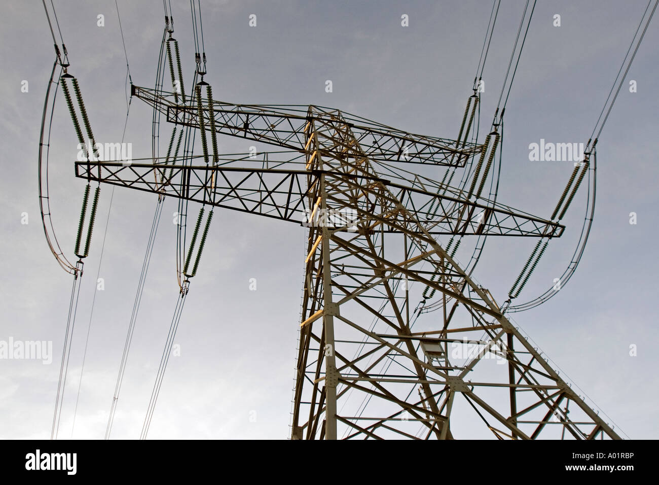 Pylon of national electric power grid, The Netherlands Stock Photo - Alamy