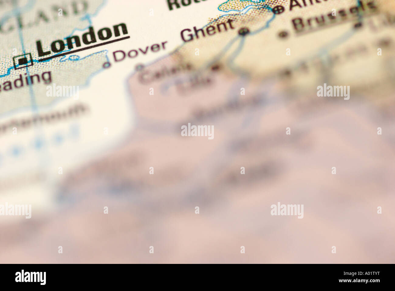 Map of England Stock Photo - Alamy