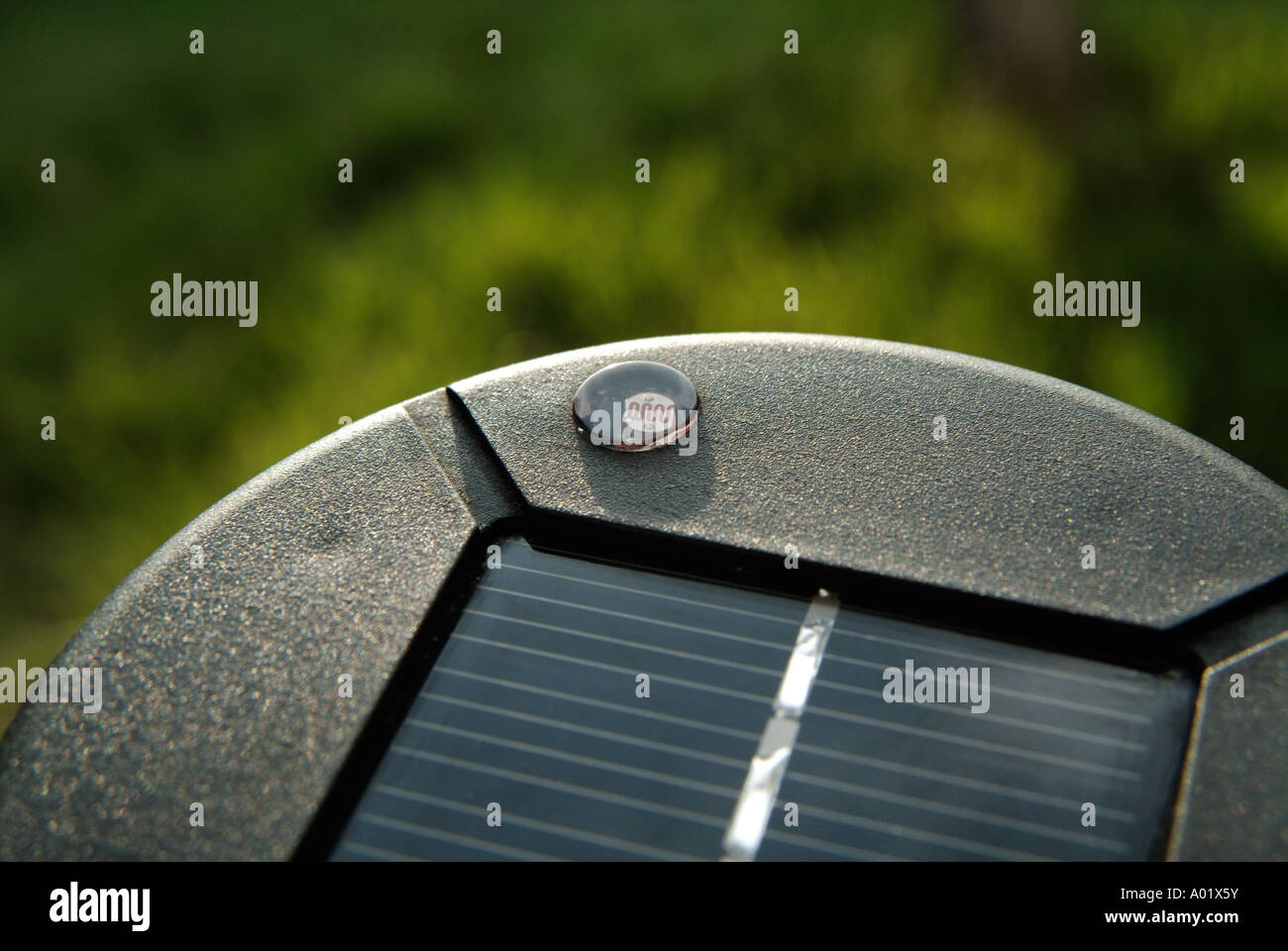 Detail of solar panel in a lamp Stock Photo - Alamy
