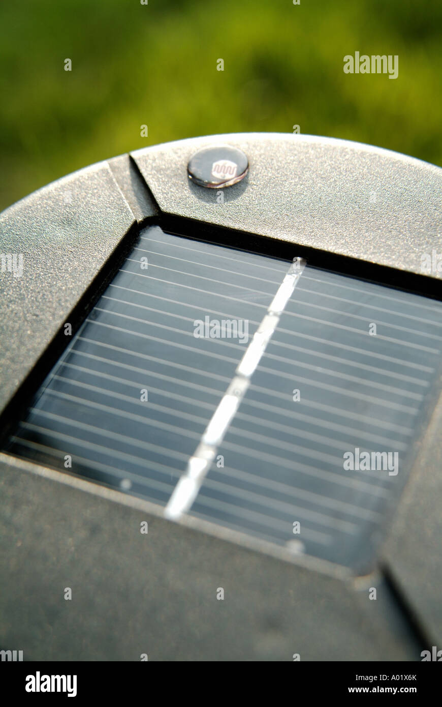 Detail of solar panel in a lamp Stock Photo - Alamy