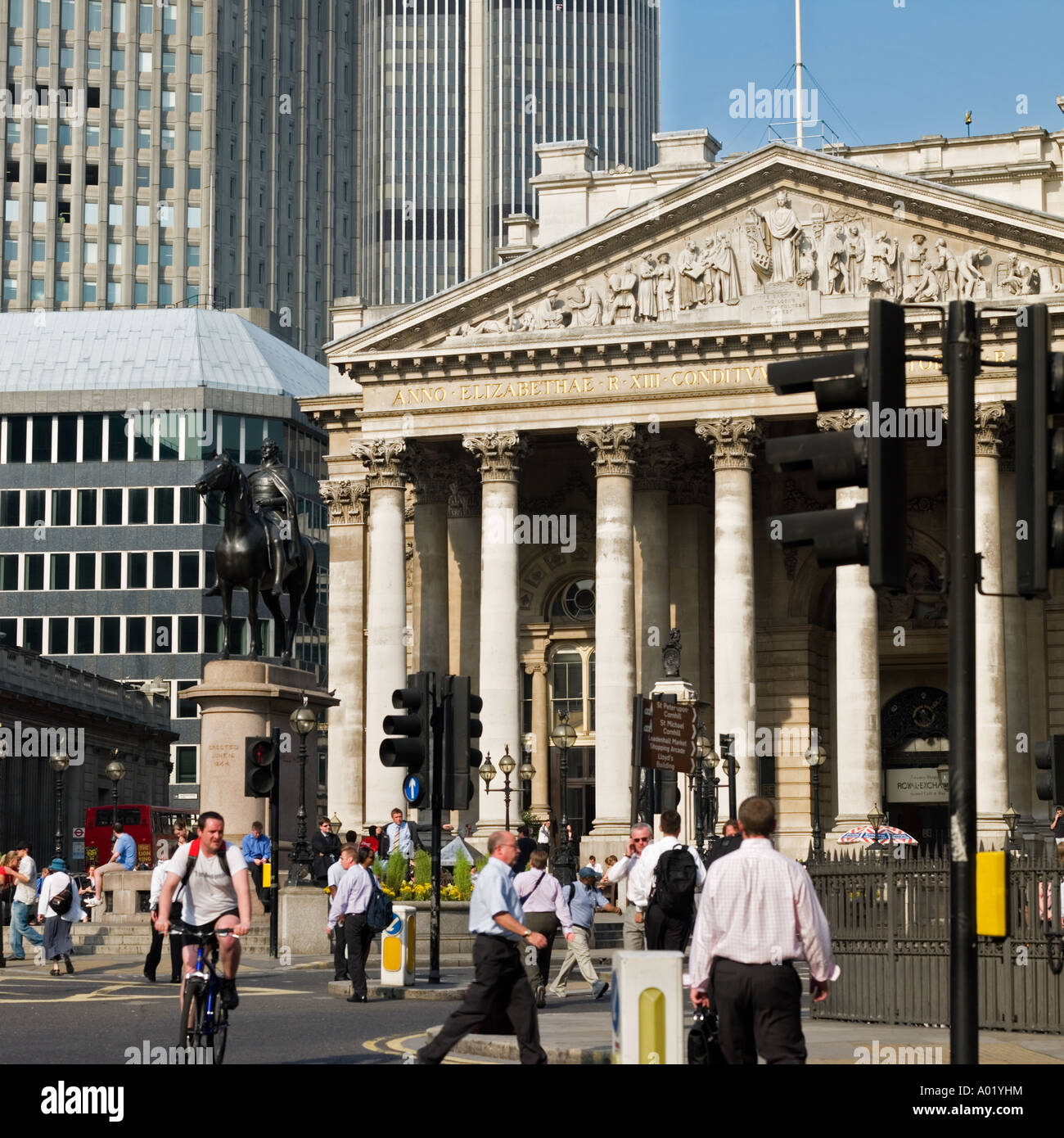 Royal Exchange Cornhill city of London England UK Stock Photo - Alamy