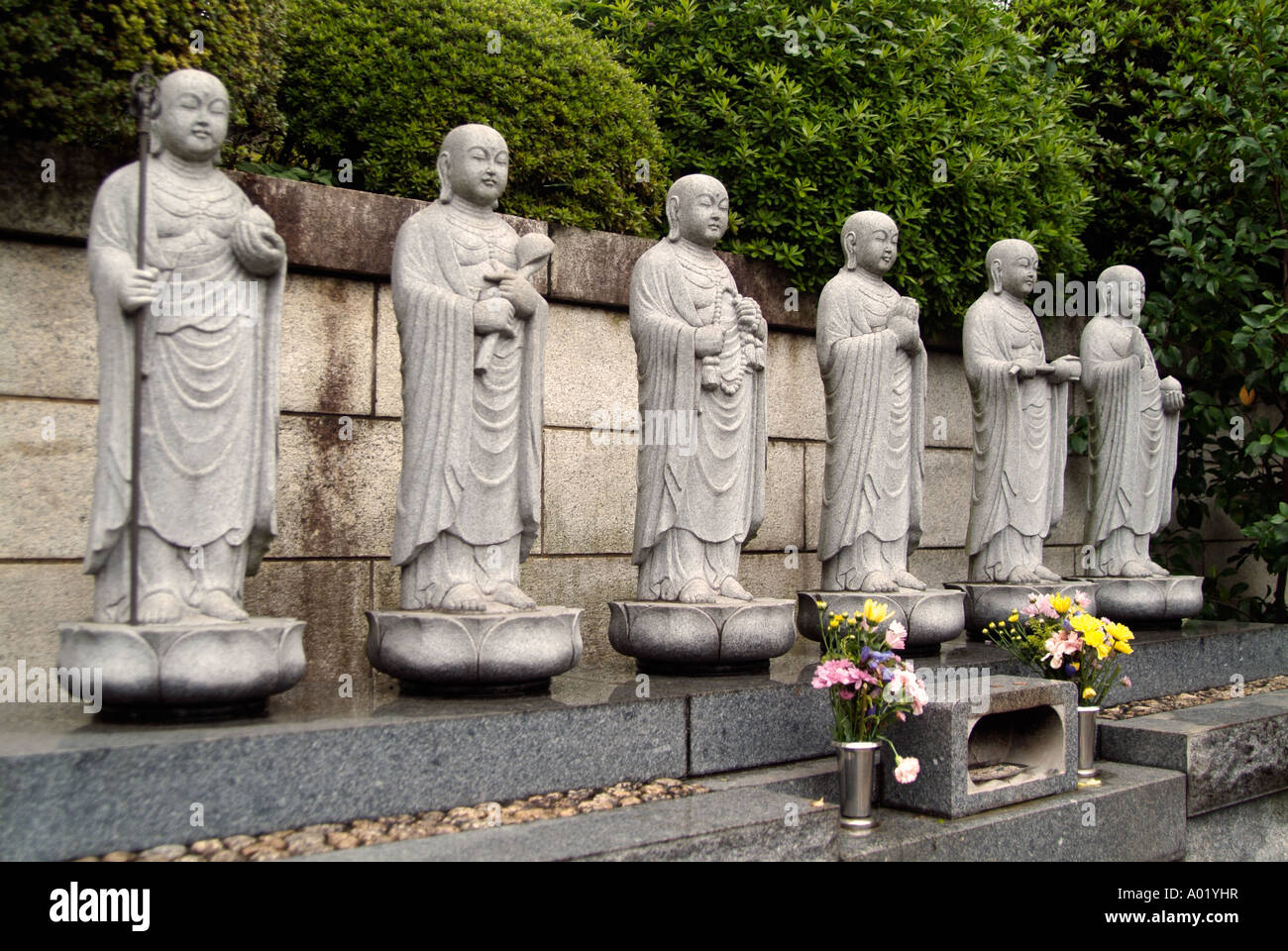 Deities. Gokokuji Temple. Bunkyo-ku district. Tokyo. Japan Stock Photo ...