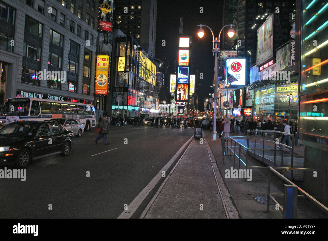Times Square at night Stock Photo - Alamy