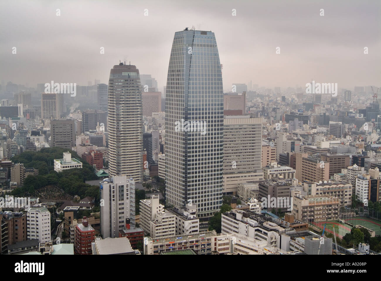 Atago Green Hills Buildings (built in 2001). Minato ku district, from ...