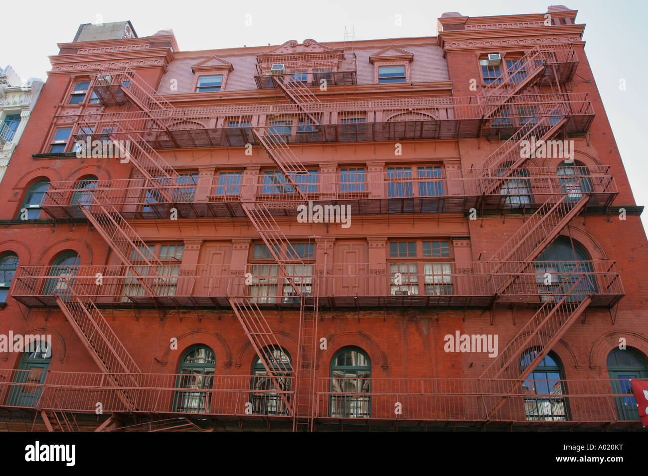 New Yark apartment block Stock Photo - Alamy