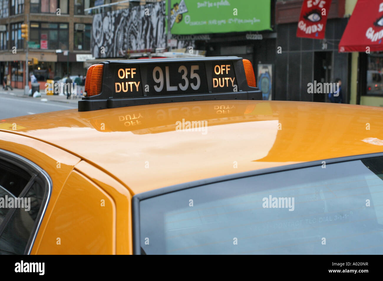 Off duty, NY taxi Stock Photo - Alamy