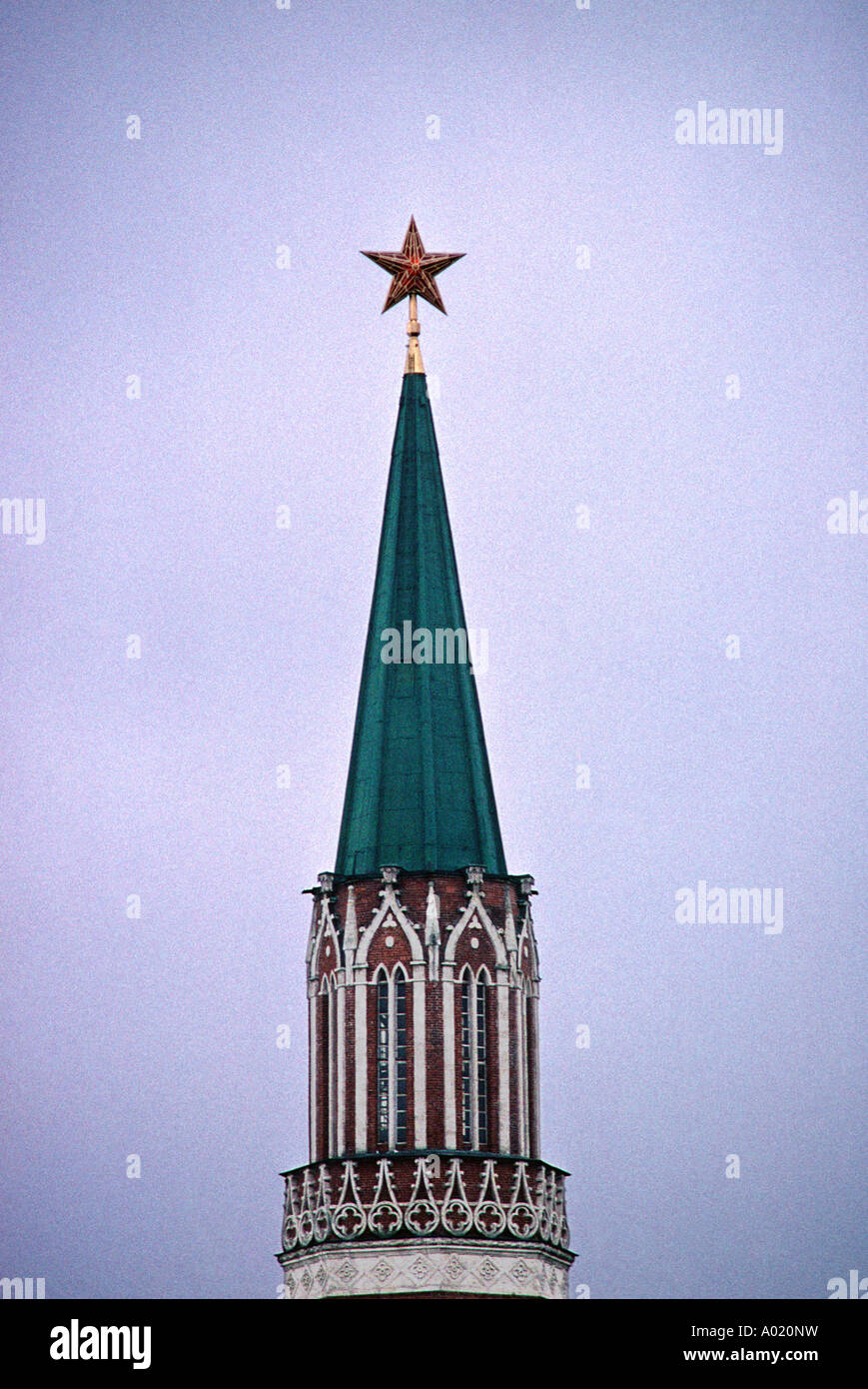 Top of the Clock Tower (aka Spasskaia). Kremlin. Red Square. Moscow ...