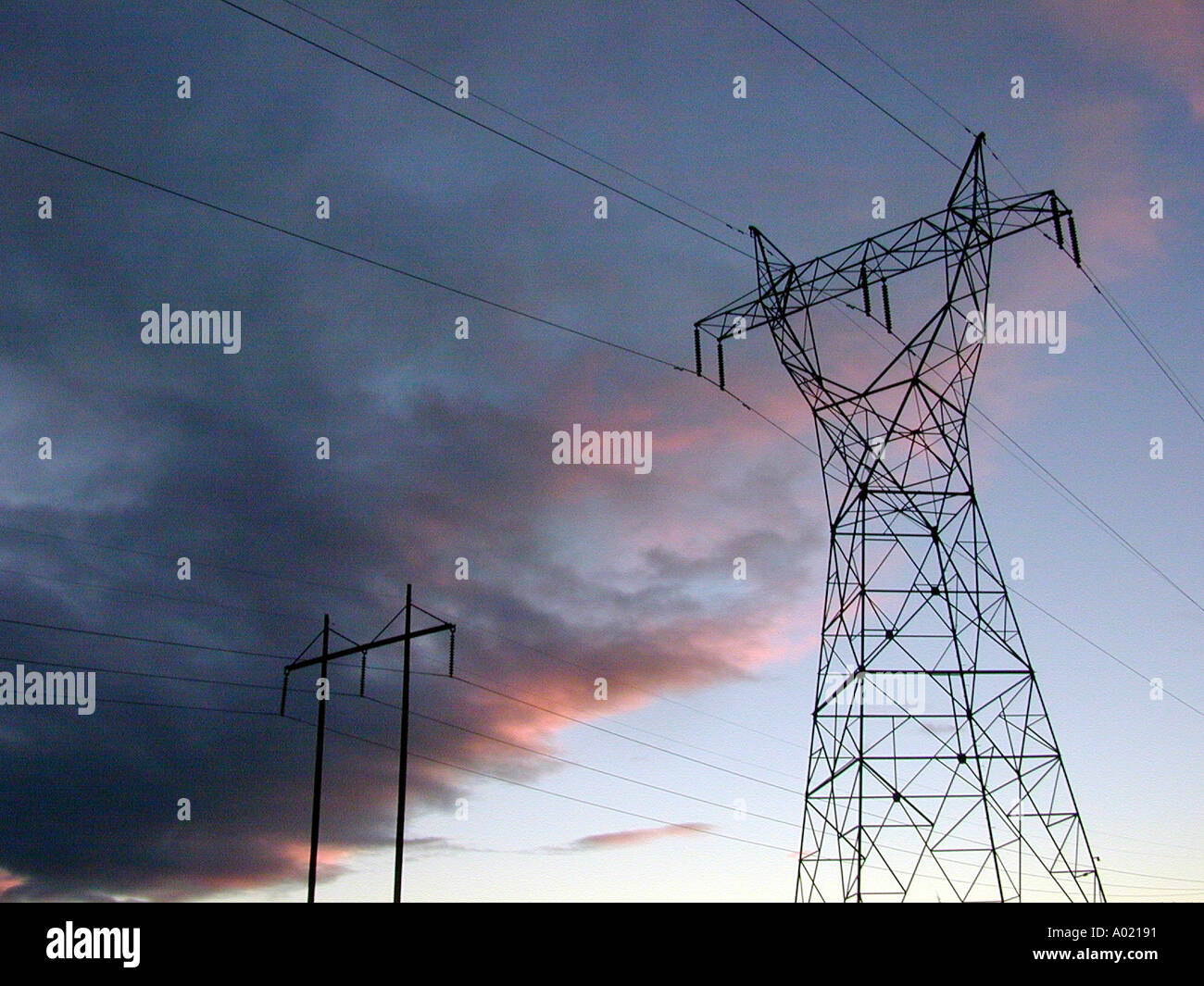 Power lines near Klamath Falls Oregon USA Digital photo by Doug Wilson ...
